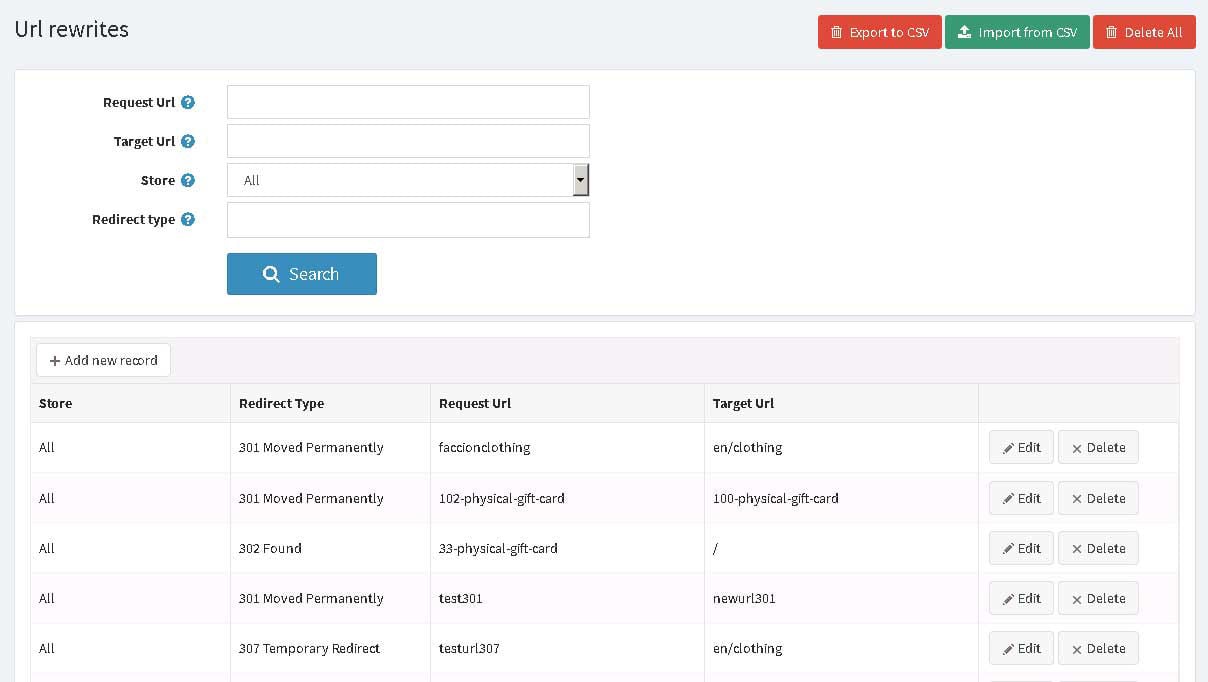 URL Redirect Manager (301 redirect) (foxnetsoft.com) - nopCommerce URL Redirect Manager (301 redirect) (foxnetsoft.com) - nopCommerce