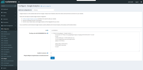 Google Analytics - nopCommerce Google Analytics - nopCommerce